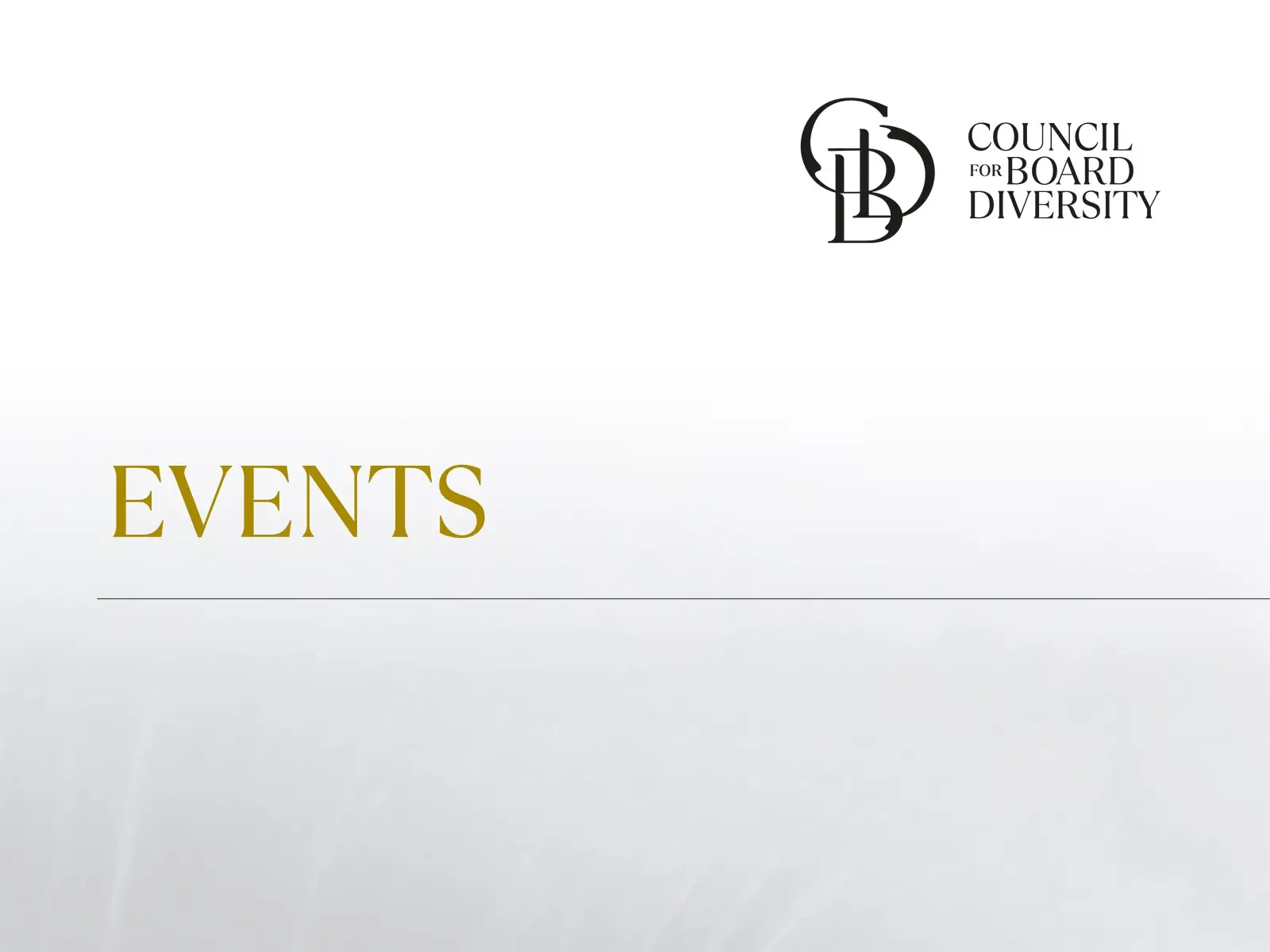 Events - Council for Board Diversity